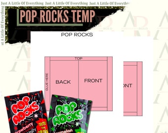 Pop Rocks Template | Etsy