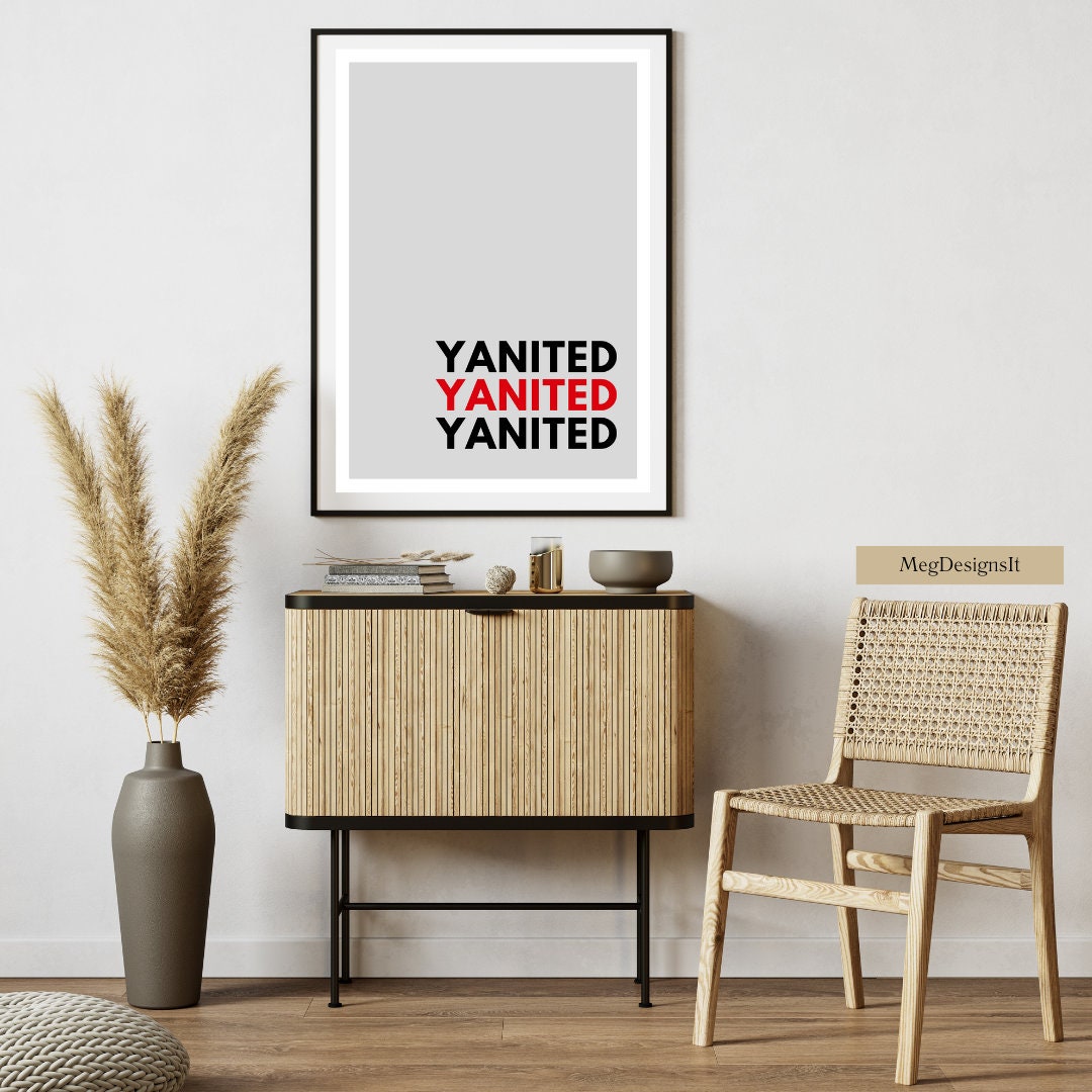 Manchester United Print | MUFC Wall Art | Man Utd Poster | Football ...
