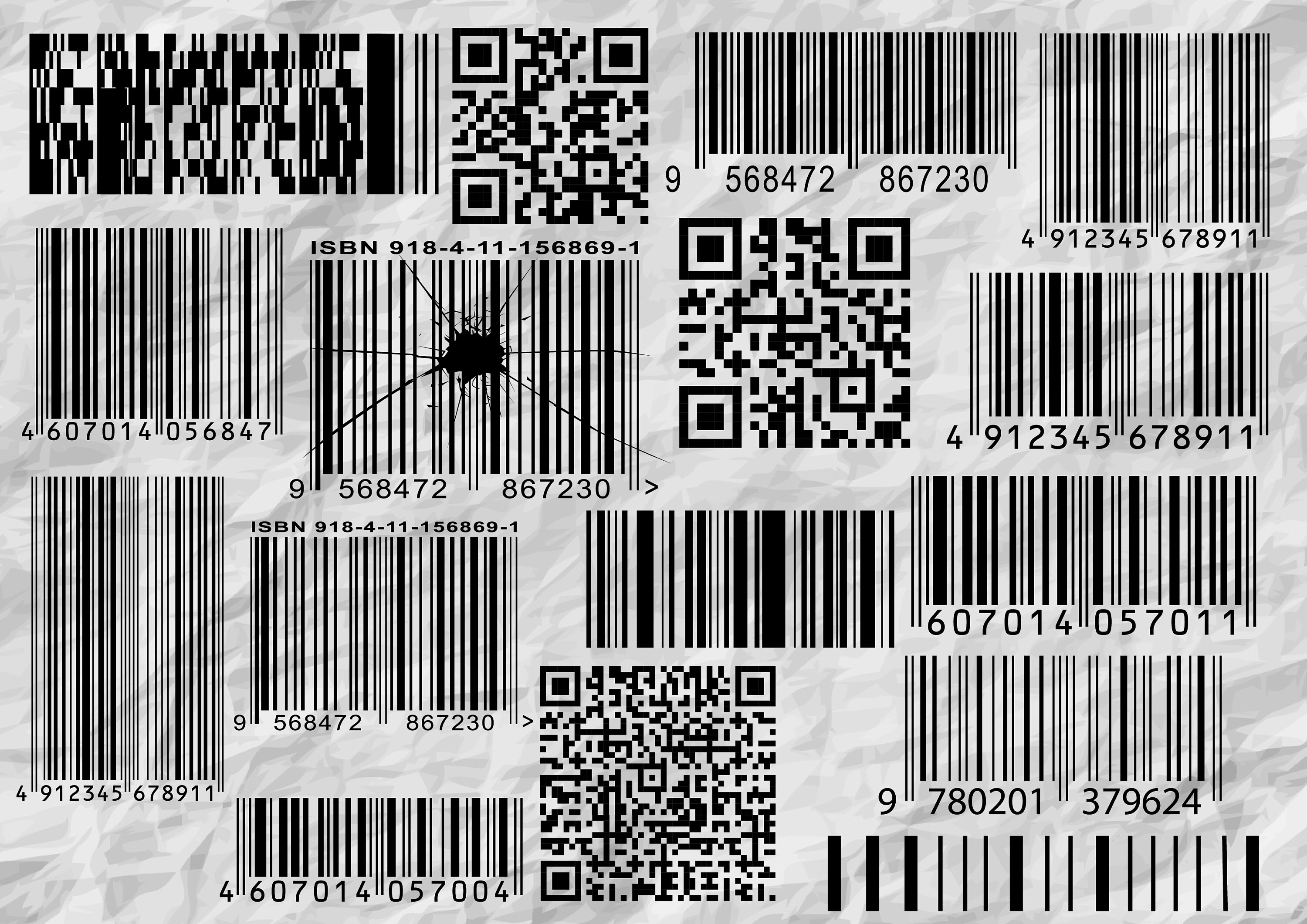 15 Barcode SVG Cut Filesinstant Download Barcode - Etsy