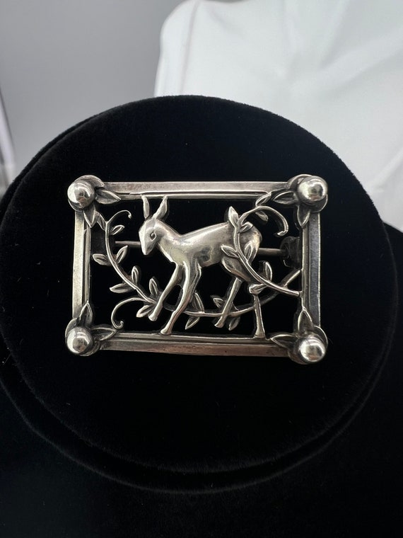 Vintage pin - deer - Gem