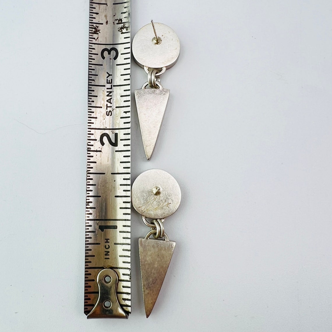 Susan Dyer Sterling Silver & Polymer Earrings Post Modern Vintage ...