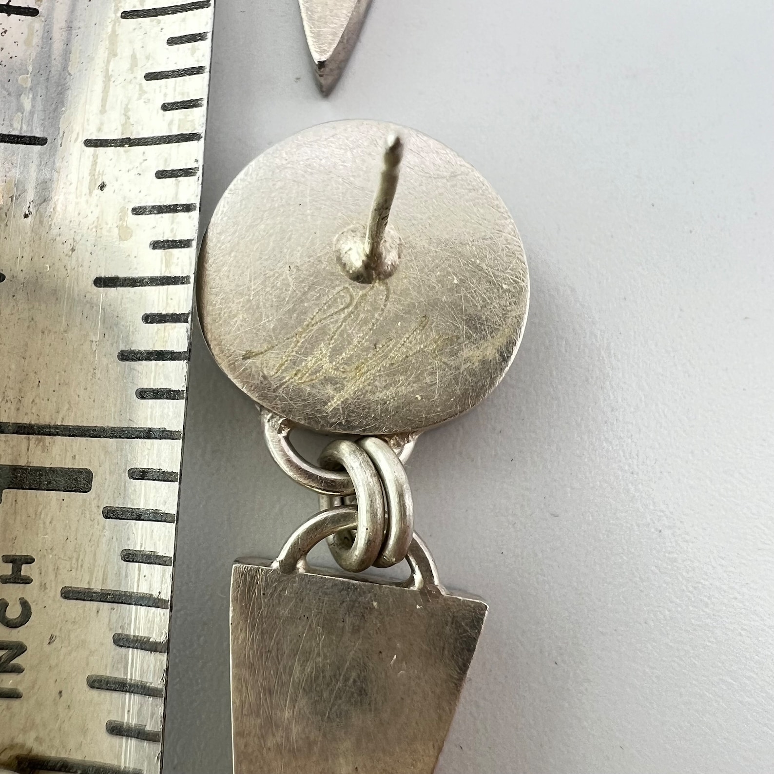 Susan Dyer Sterling Silver & Polymer Earrings Post Modern Vintage ...