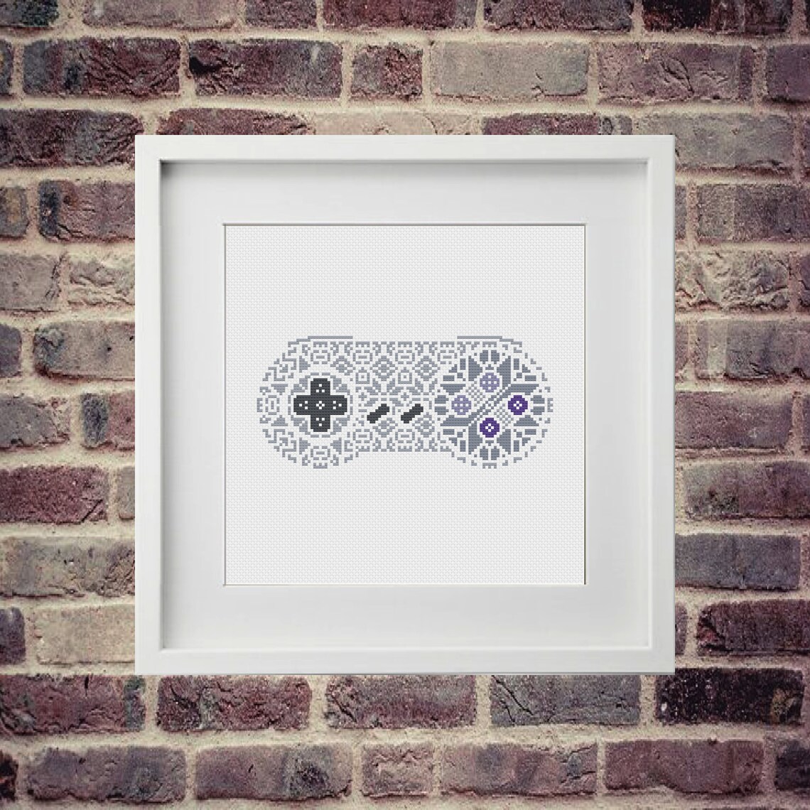 Modern Nordic Retro Console Controller Cross Stitch Pattern, Instant ...