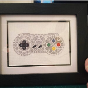 Modern Nordic Retro Console Controller Cross Stitch Pattern, Instant ...
