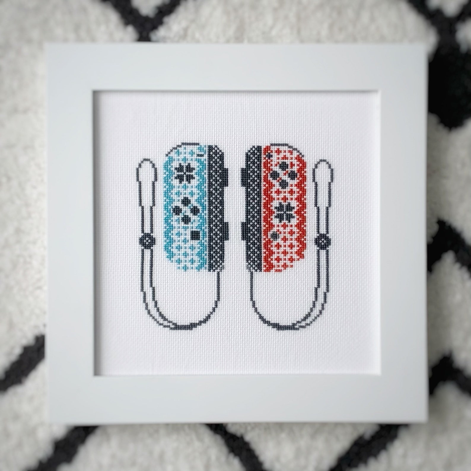 Switch Controller Cross Stitch Pattern Modern Nordic Pattern | Etsy