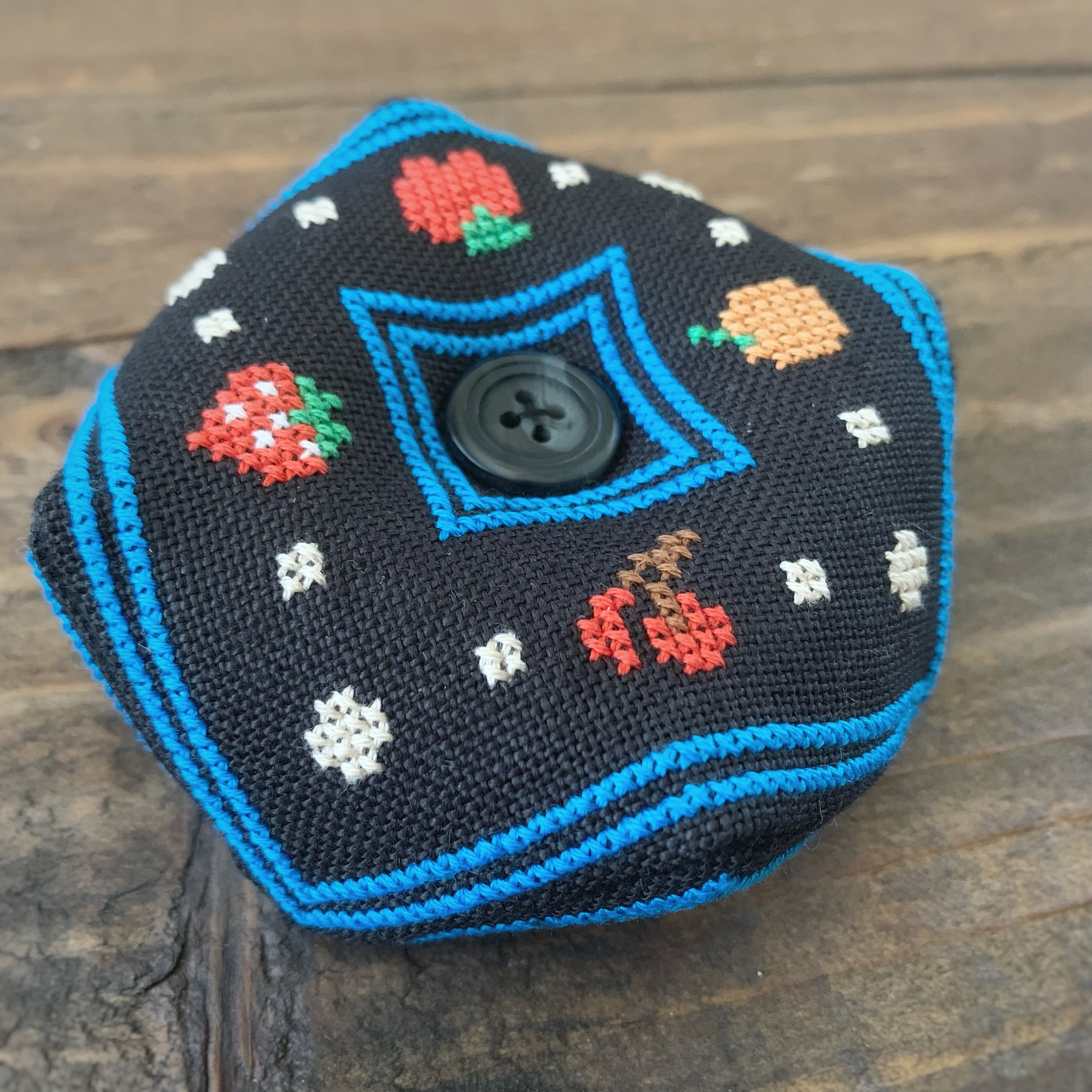 Retro Arcade Game Cross Stitch Biscornu Modern Pattern Ghosts - Etsy