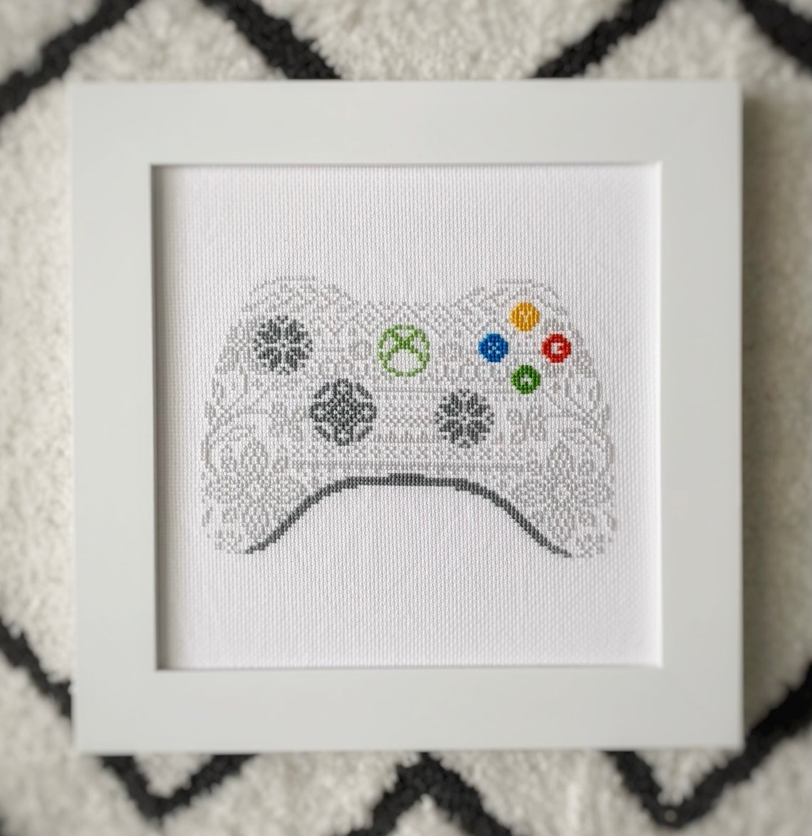 Nordic Modern Xbox 360 Controller Cross Stitch Pattern | Etsy
