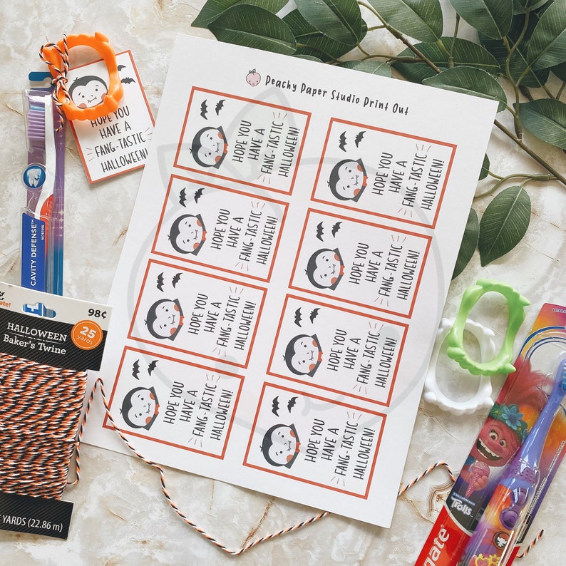 Have a FANG-tastic Halloween Printable Instant Download Fun | Etsy