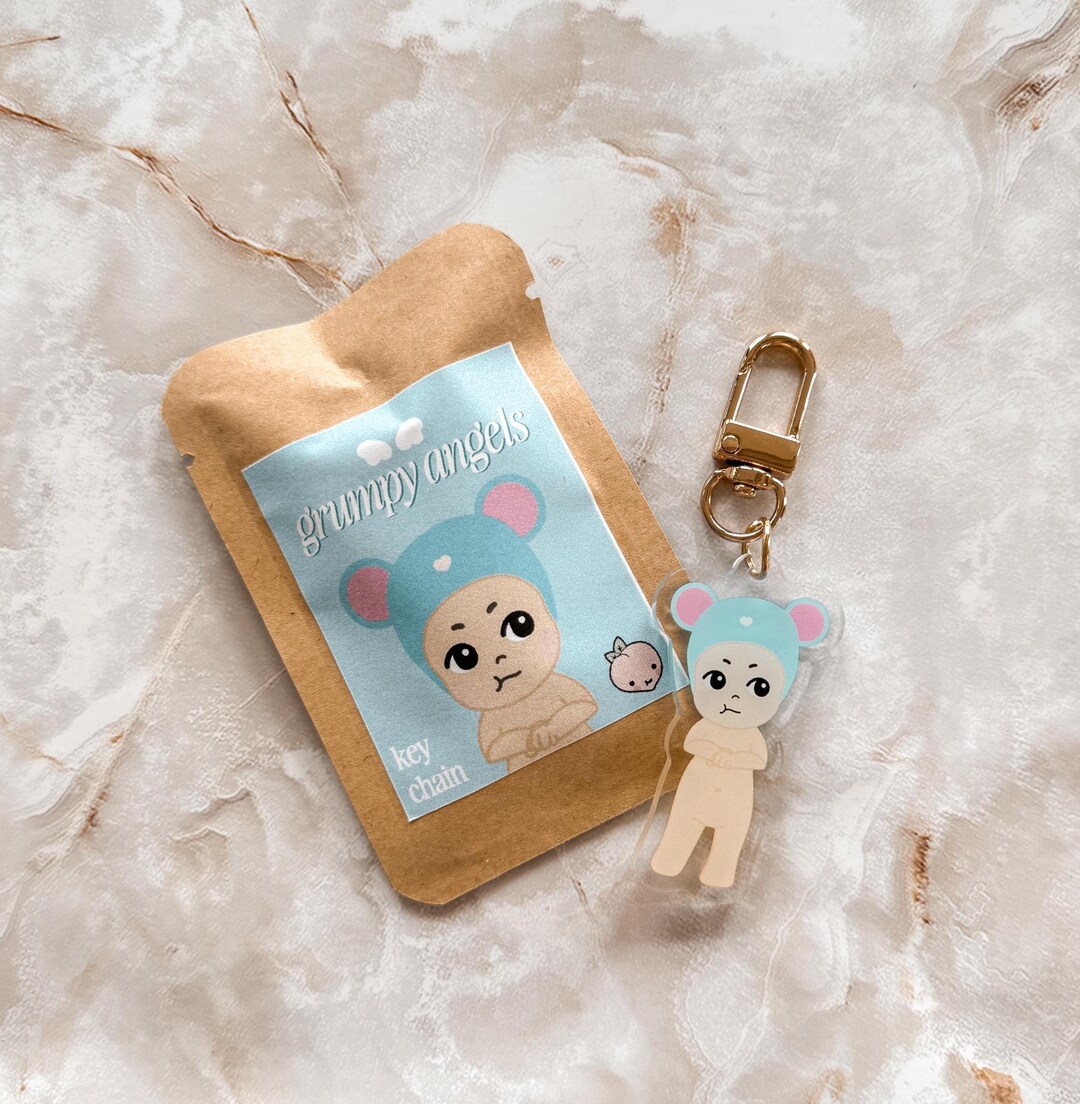 Grumpy Angels - Mouse Boy Acrylic Keychain - Etsy