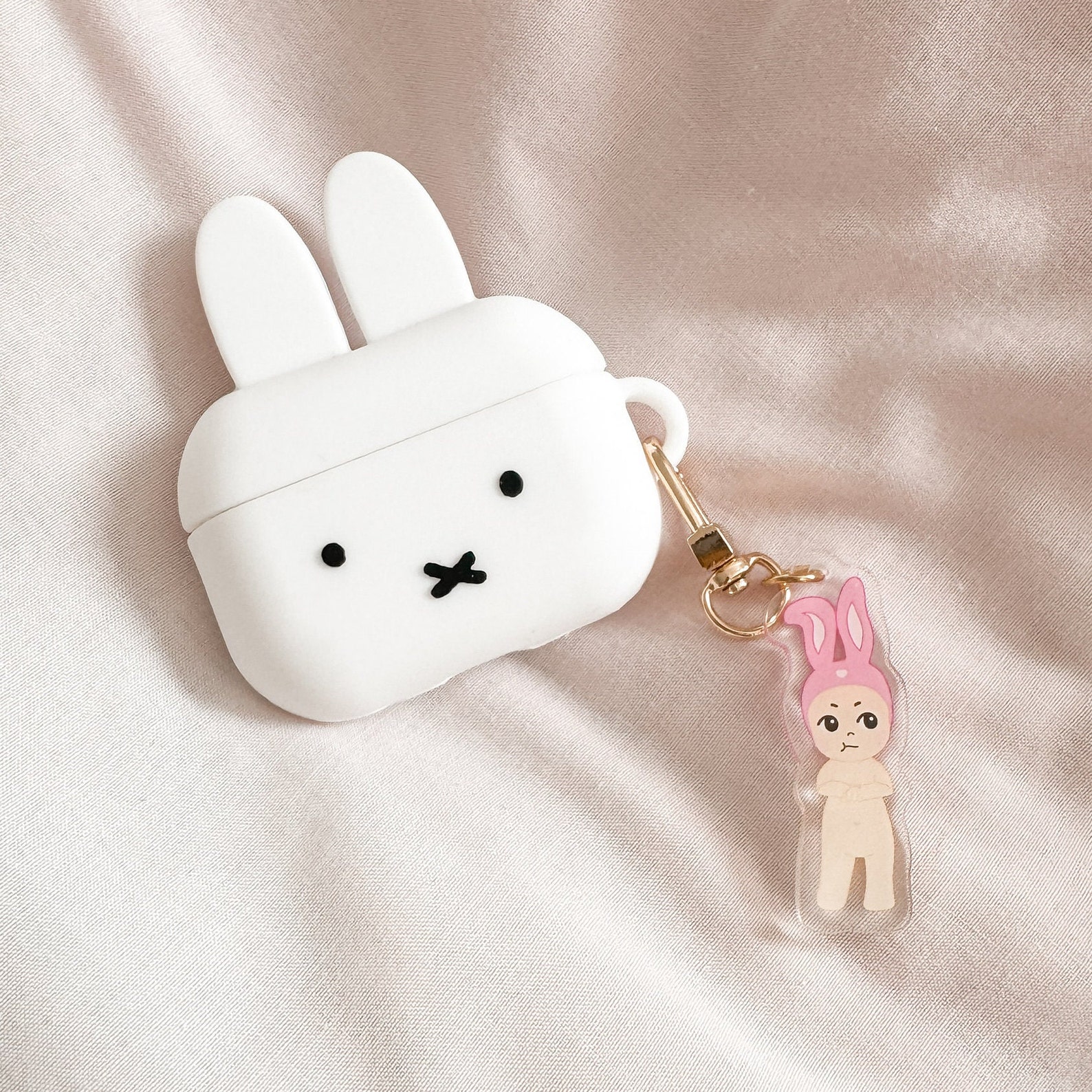 Grumpy Angels - Bunny Boy Acrylic Keychain - Etsy