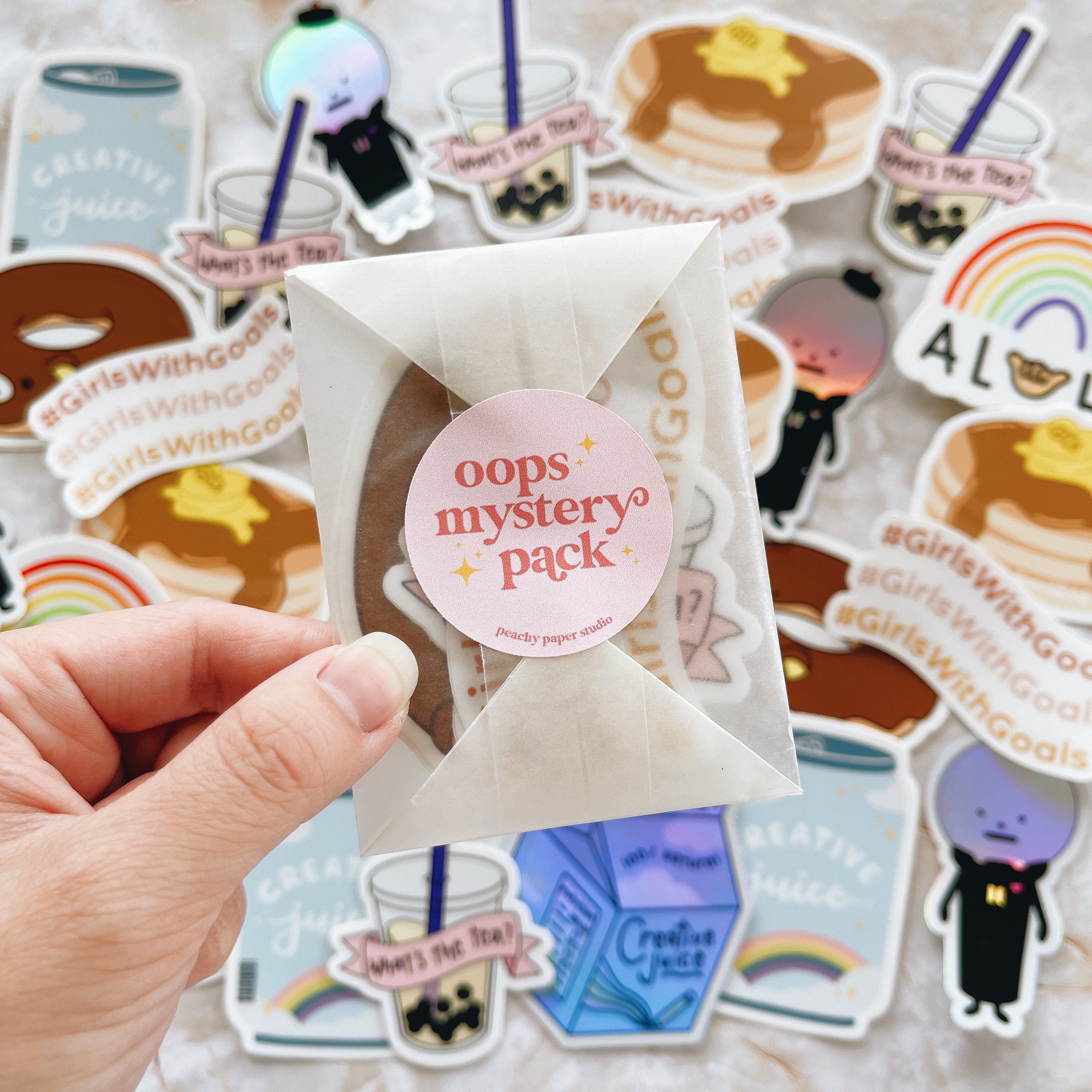 Mystery Surprise OOPS WEATHERPROOF Pack of 3 RANDOM Stickers | Etsy