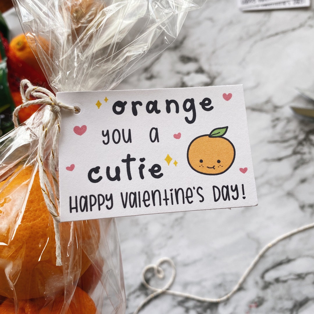 ORANGE You a CUTIE Printable Instant Download | Fun Valentine's Holiday ...