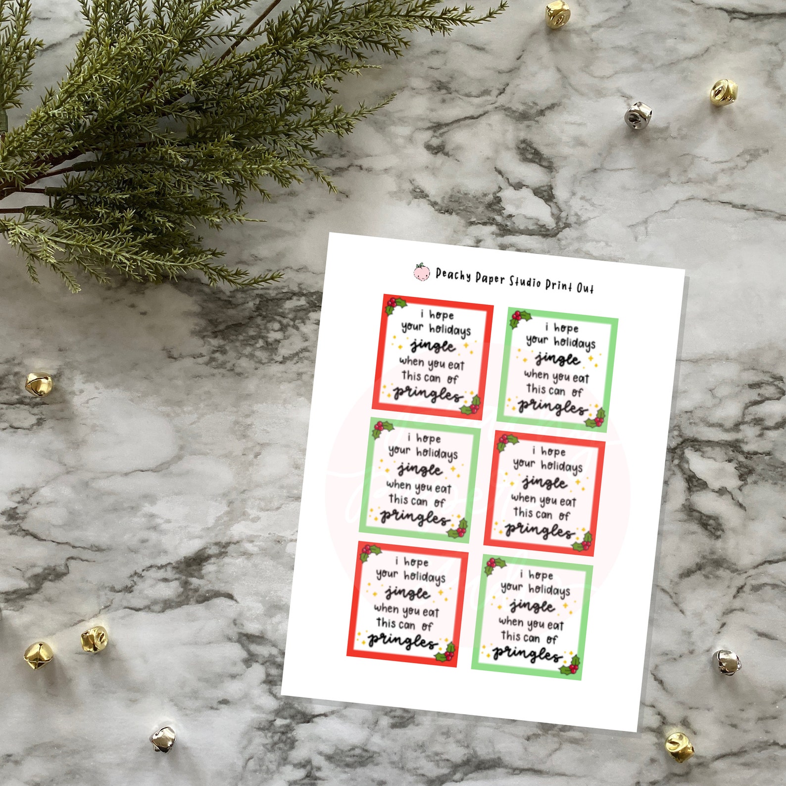 Hope Your Holidays Jingle With Pringles Printable Instant Download ...