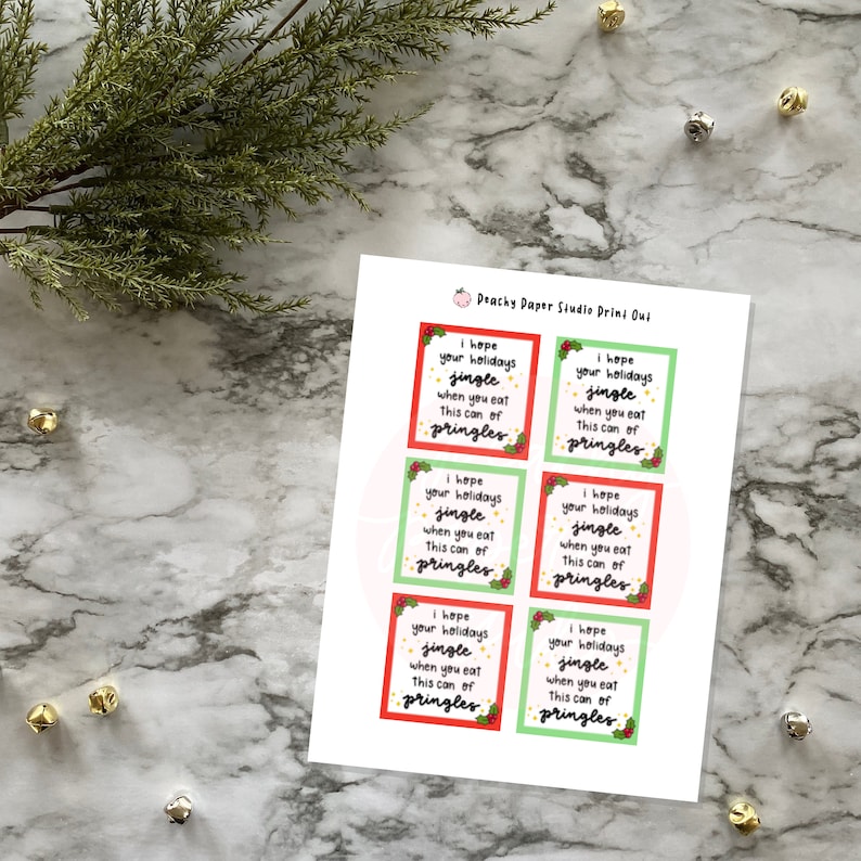 Hope Your Holidays Jingle With Pringles Printable Instant Download ...