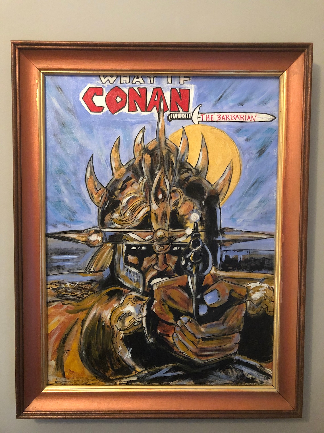 Conan the Barbarian acrylic painting | Etsy