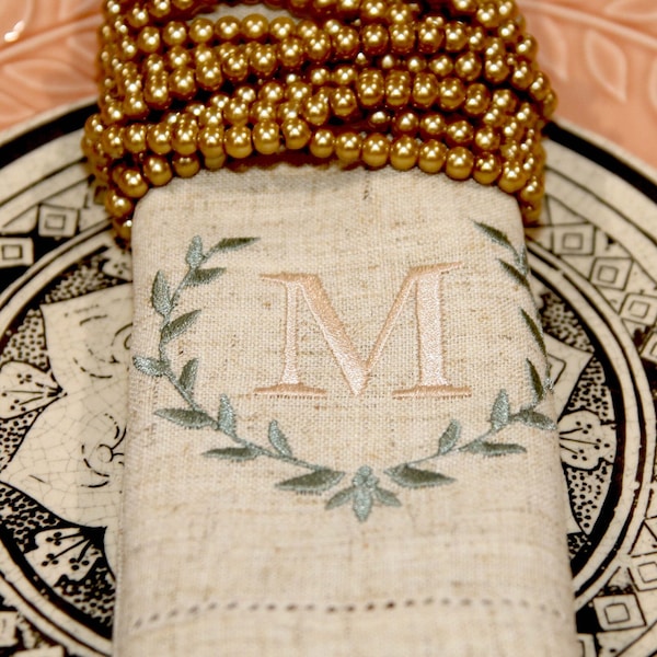 Monogram Napkins - Etsy