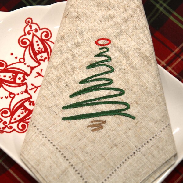 Christmas Tree Napkin - Etsy