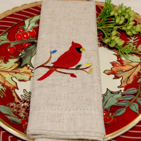 Embroidered Cardinal - Etsy