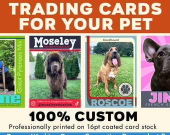 Design Your Own Custom Dog Trading Cards – Fully Editable Canva ...