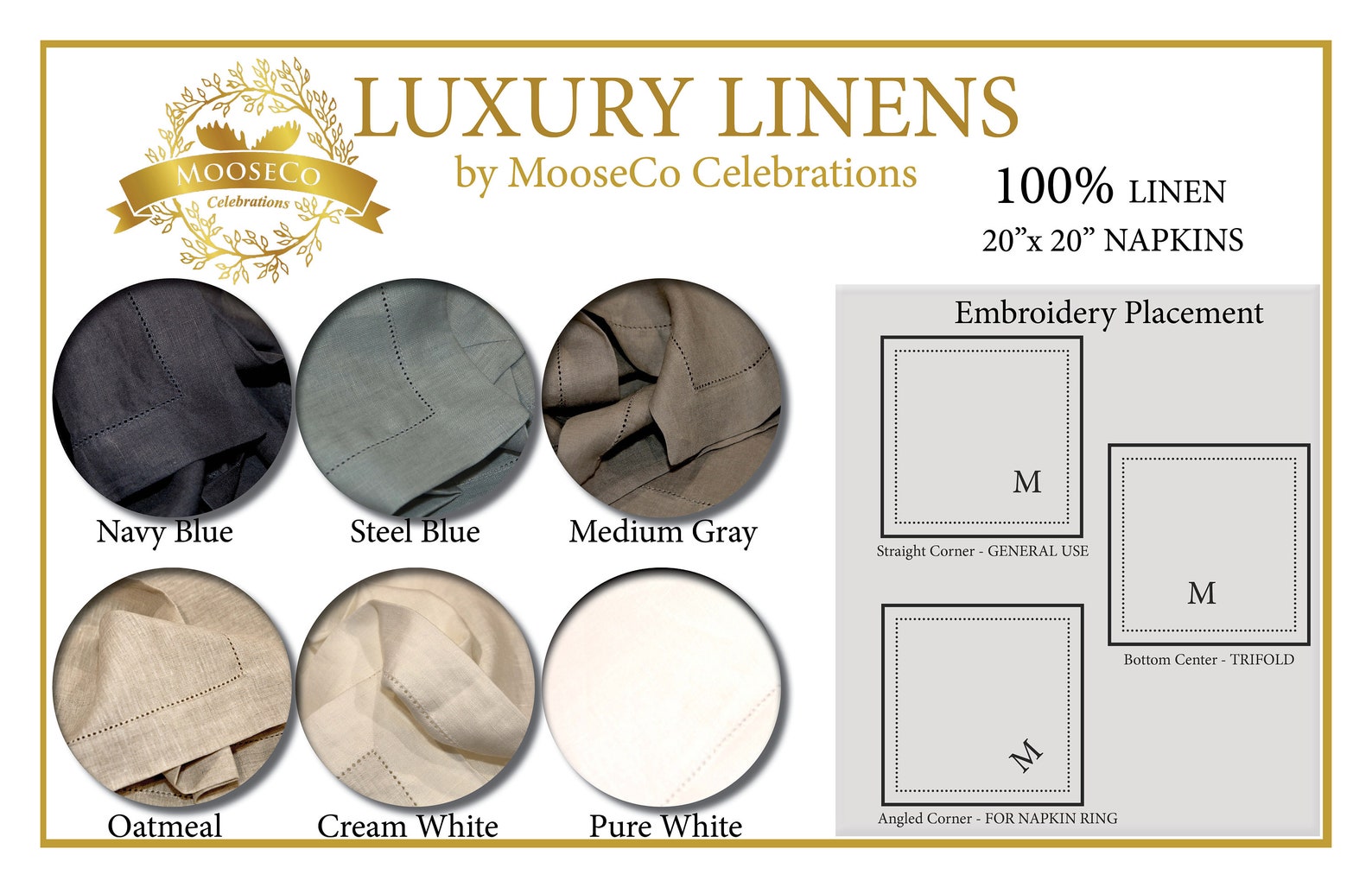 Monogrammed Fall Napkins 2 Letter Monogram Embroidered - Etsy