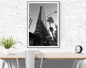 Flat Iron Building on New York Times Paper. Print 13x19. - Etsy