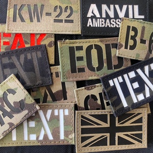 Custom Laser Cut Patch | Name Patches | Custom Callsign Patches ...