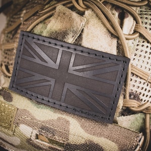 Leather Union Jack Flag Patch - Etsy