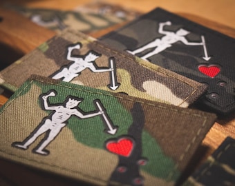 Blackbeard Pirate Flag Patch Morale Navy SEALS Team 3 Edward Teach ...