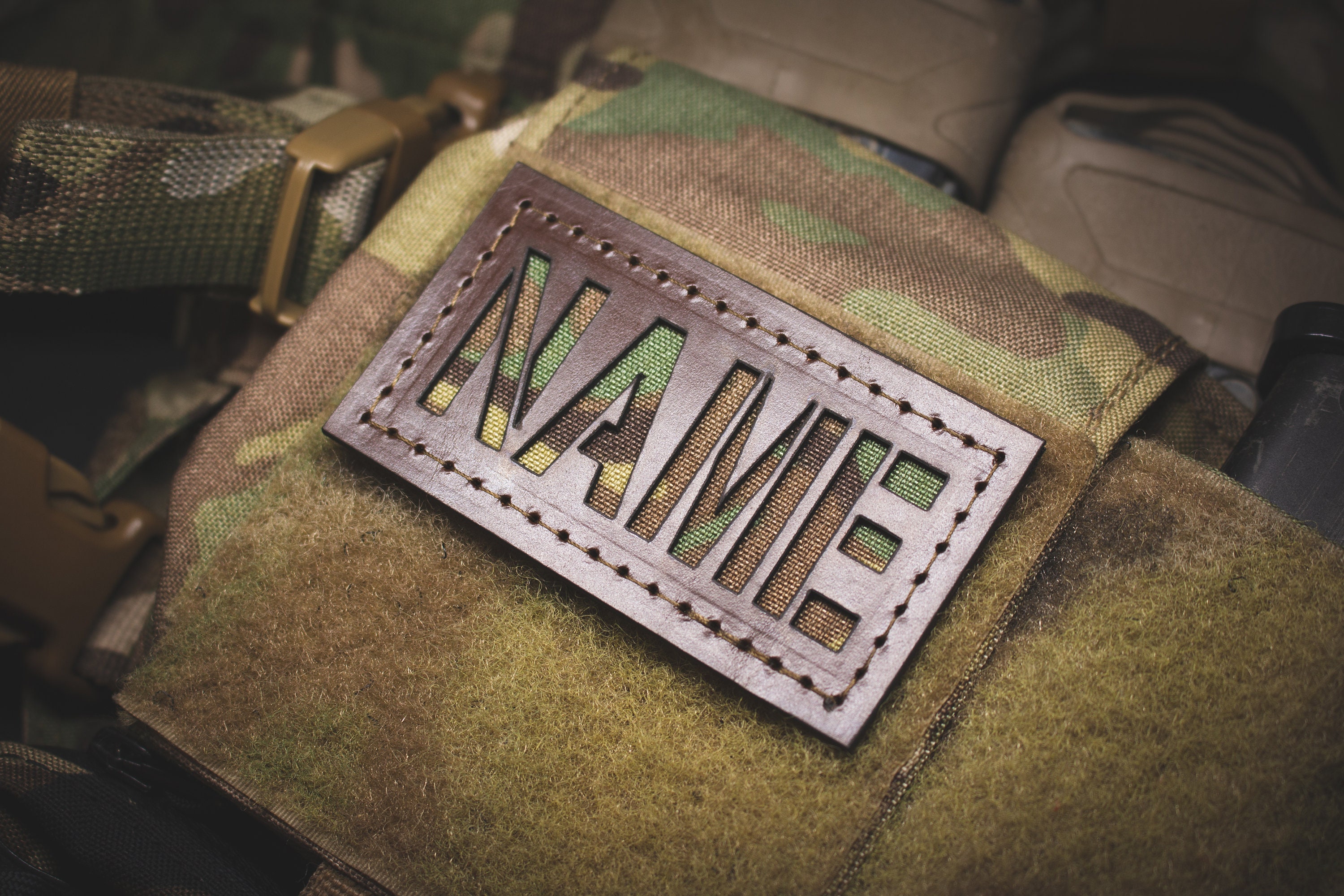 Custom Leather Patch Name Patches Custom Callsign Patches Morale ...