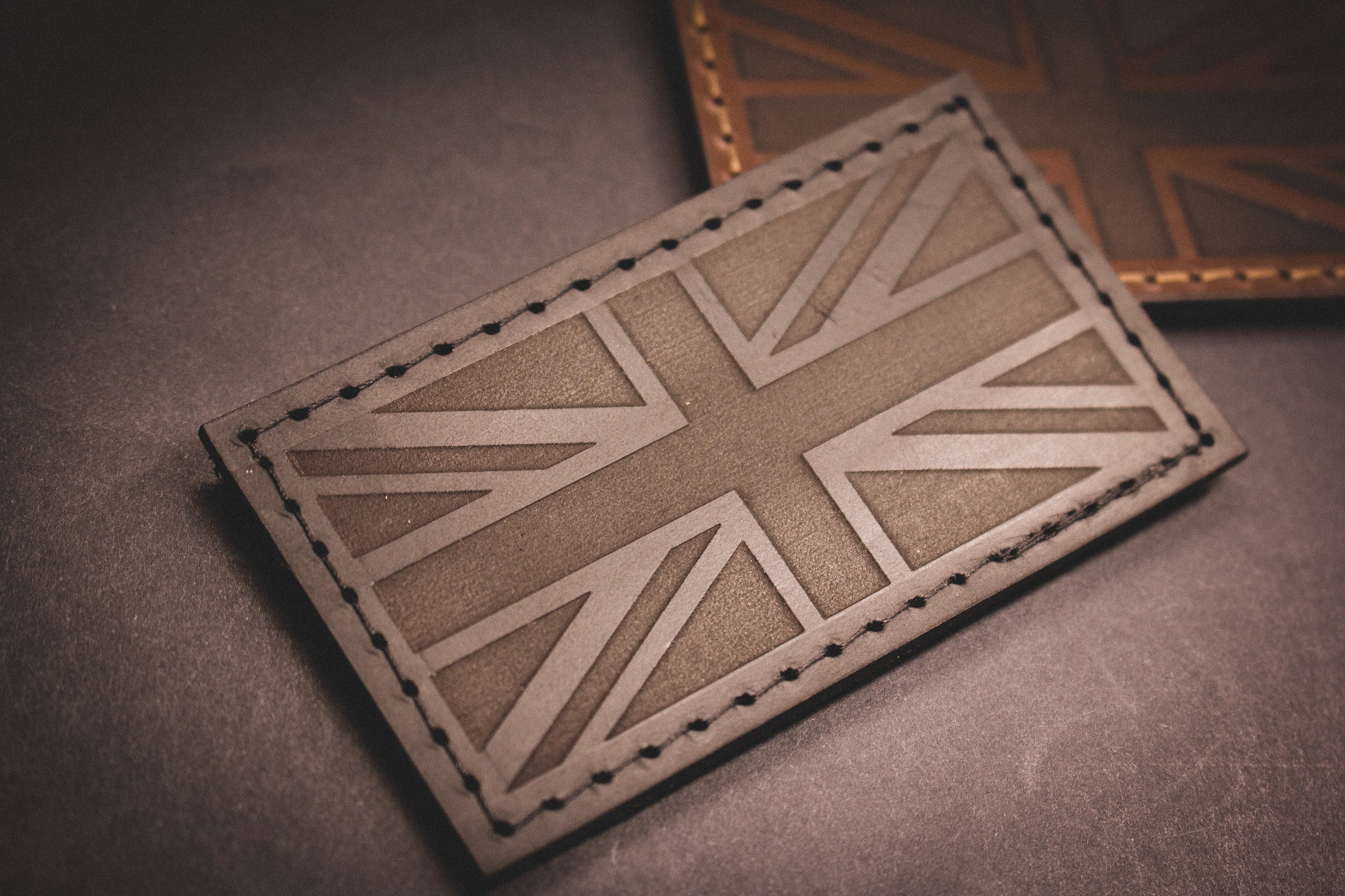 Leather Union Jack Flag Patch V2 - Etsy