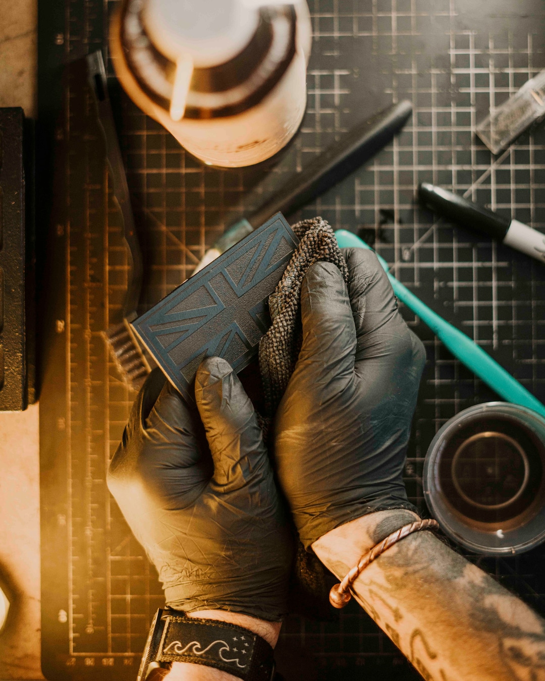 Leather Union Jack Flag Patch - Etsy