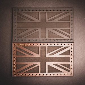 Leather Union Jack Flag Patch - Etsy