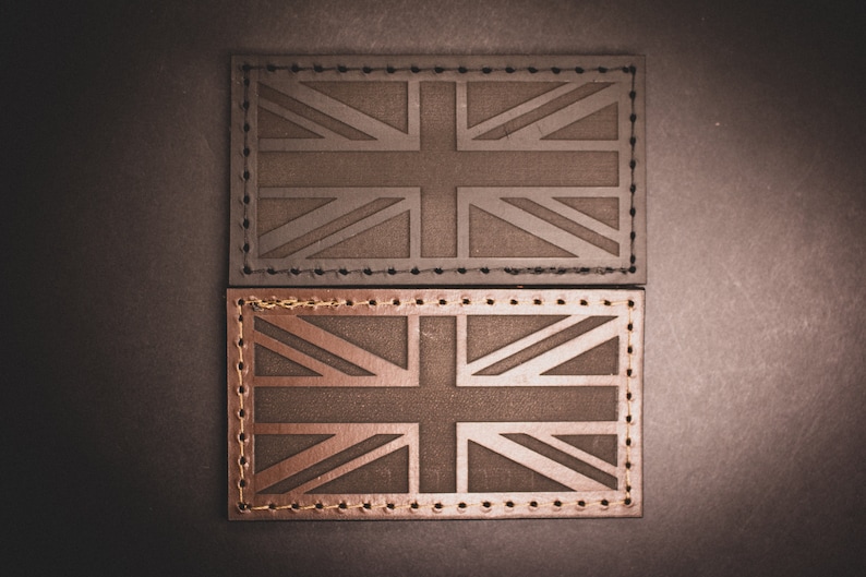Leather Union Jack Flag Patch - Etsy