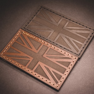Leather Union Jack Flag Patch - Etsy