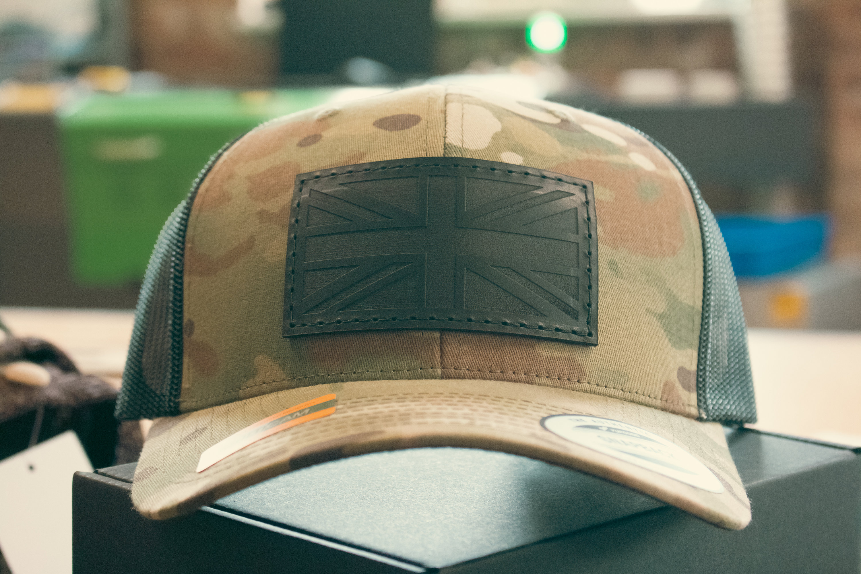 LEATHER PATCHED Trucker Cap - Patch Cap - Union Jack Cap - Etsy