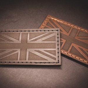 Leather Union Jack Flag Patch - Etsy