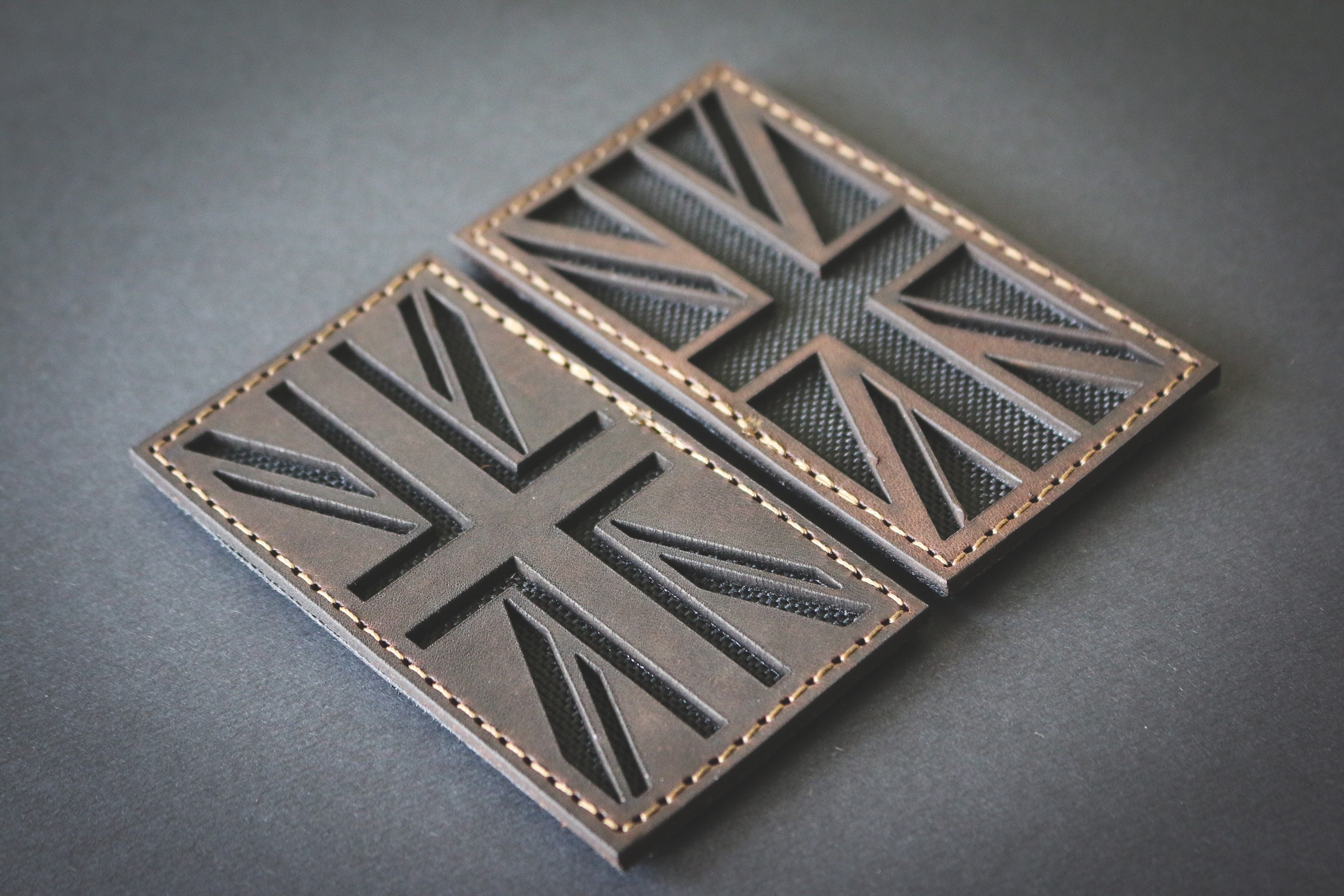 UK Leather Patches UK Flag Patches Custom Logo Patches - Etsy UK