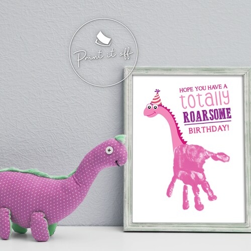 Handprint Art / You Are Totally Roarsome / Kids Handprint - Etsy Canada