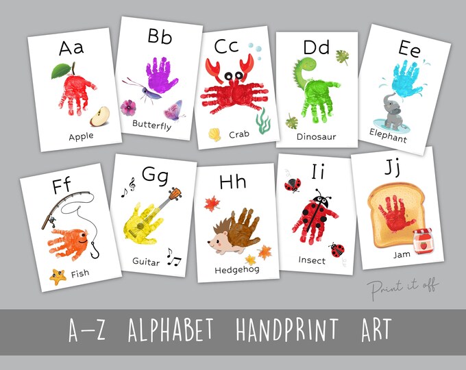 Alphabet Printable CRAFT Templates Alphabet Animal Craft PDF Instant ...