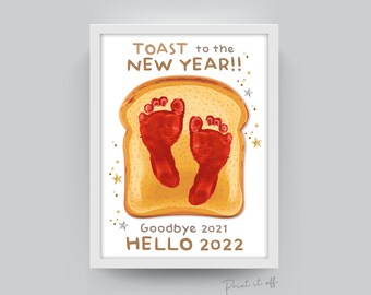 Footprint Toast - Etsy
