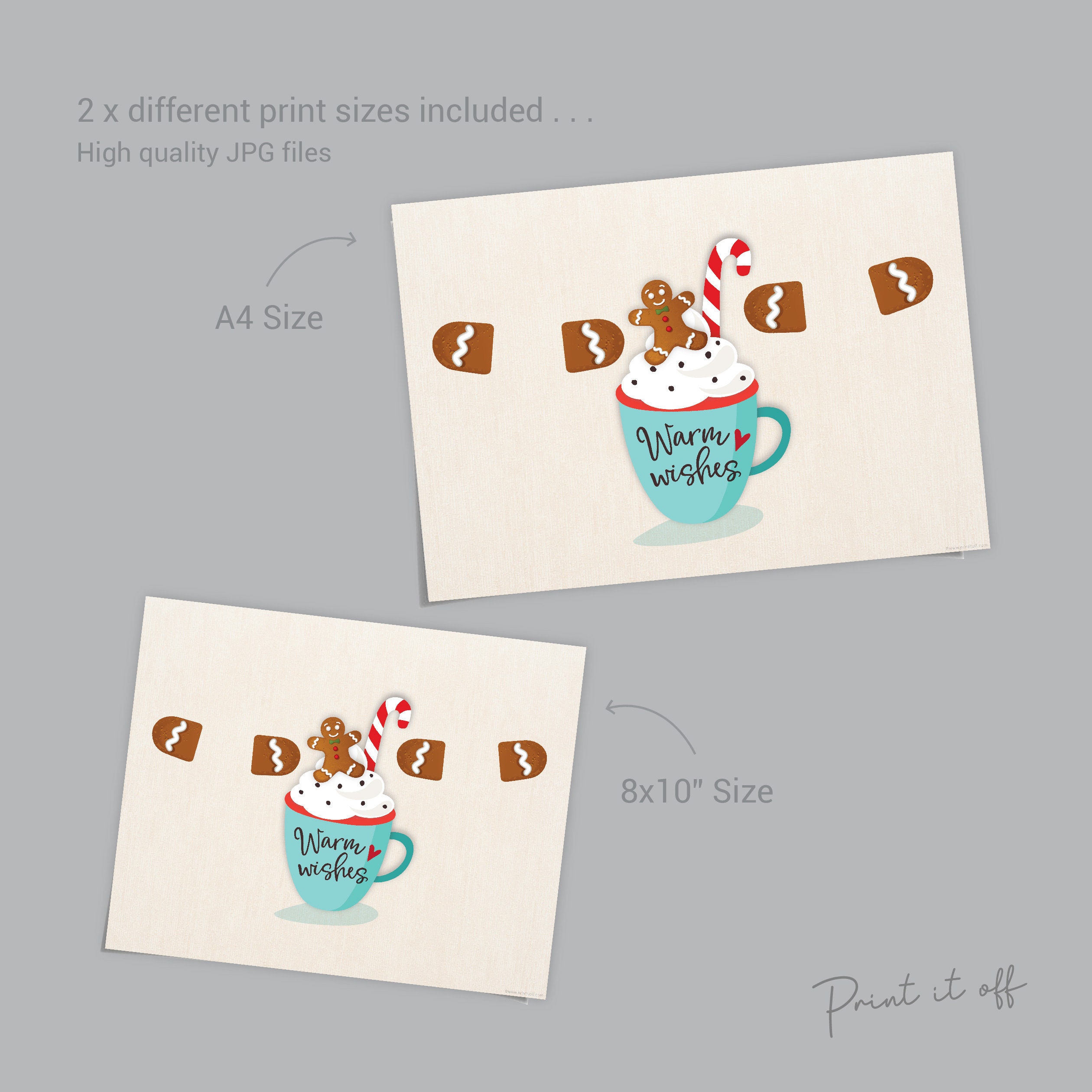 Warm Wishes Gingerbread Footprint Art Craft / First Christmas Xmas Baby ...