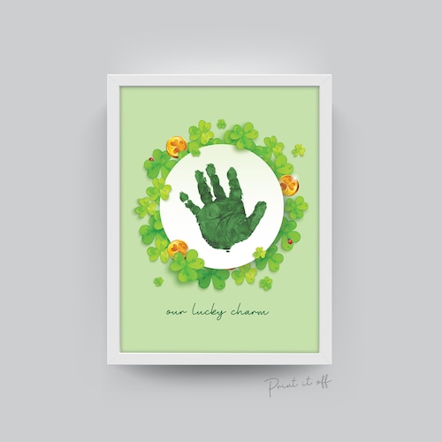 St. Patricks Day Handprint Art-cutest Clover in the Patch - Etsy