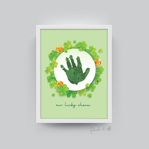 Our Lucky Charm / Handprint Craft / St Patrick's Day | Etsy