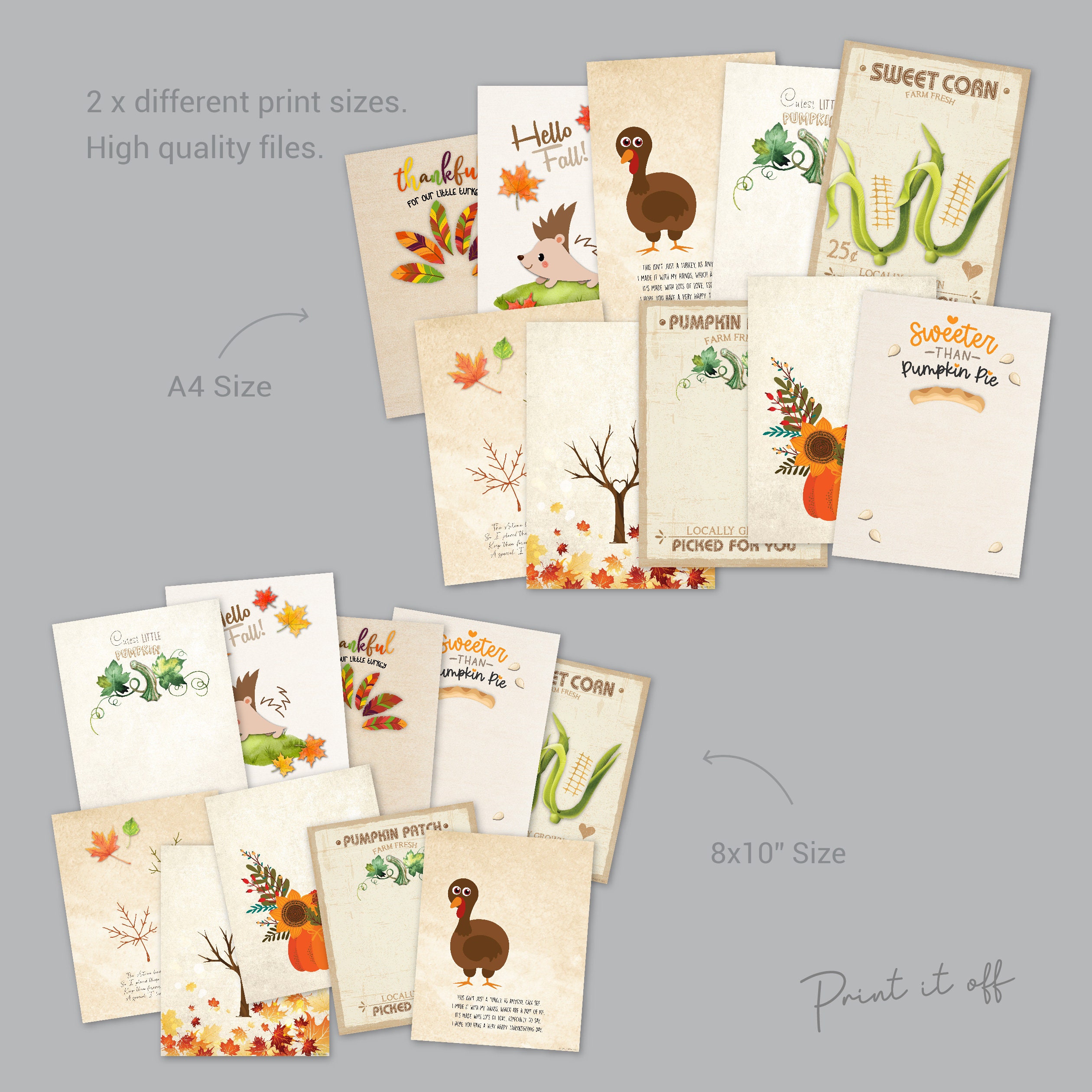 Fall Thanksgiving Pack Handprint Footprint Foot Hand Art Craft / Baby ...