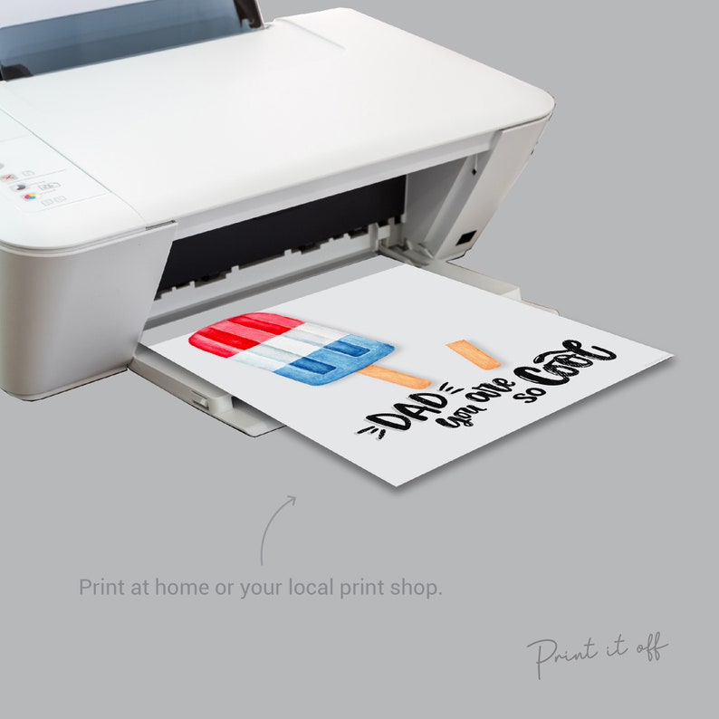 Cool Dad Daddy / Footprint Handprint Art Craft Ice Cream Block - Etsy