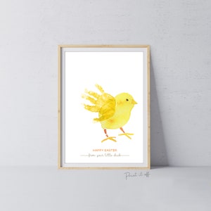 4 X Easter Handprint Footprint Craft Art PACK / Bunny Carrot Chick ...