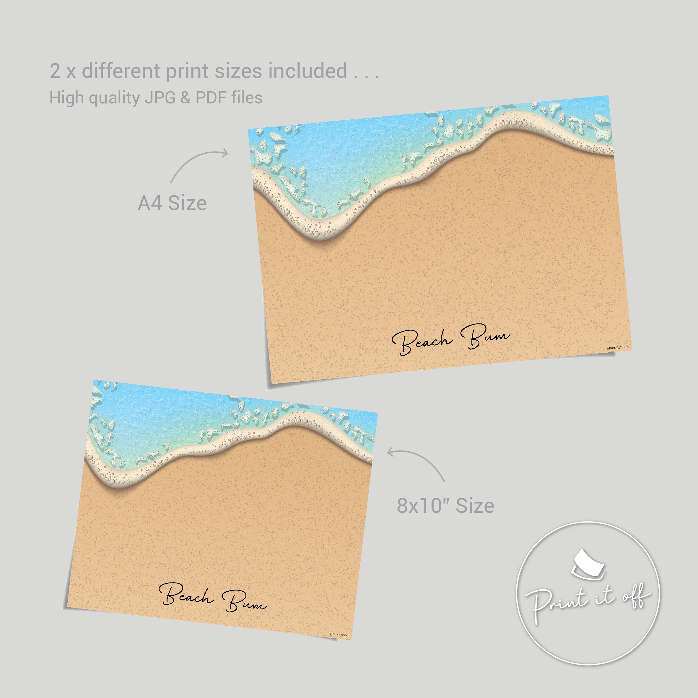 Baby Bottom Print / Beach Bum / Baby Bum Bottom Butt / Nursery | Etsy