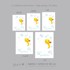 Rubber Ducky You're the One / Footprint Handprint Hand Art Craft / Duck ...