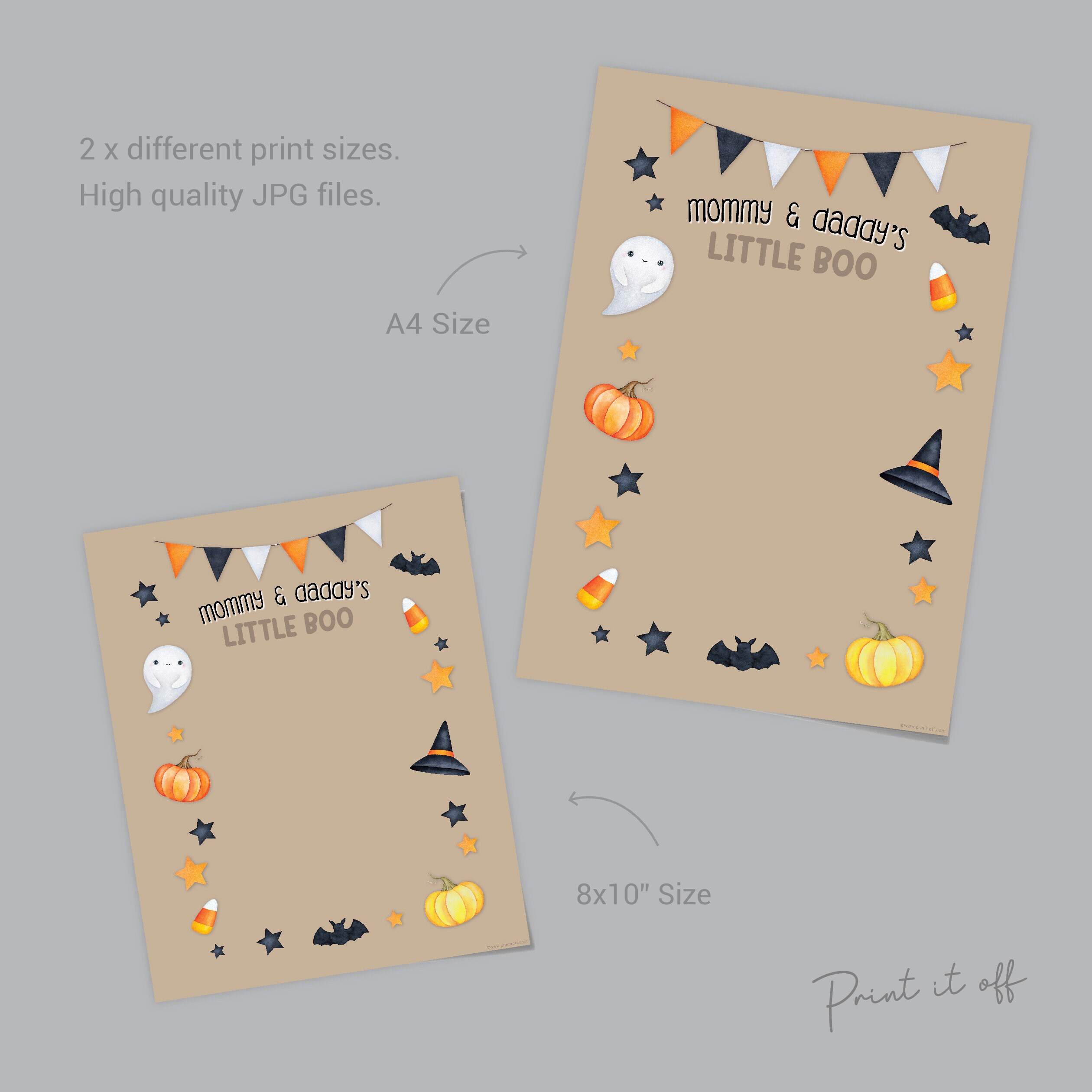 Mommy & Daddy's Little Boo Halloween Art Craft / Handprint - Etsy