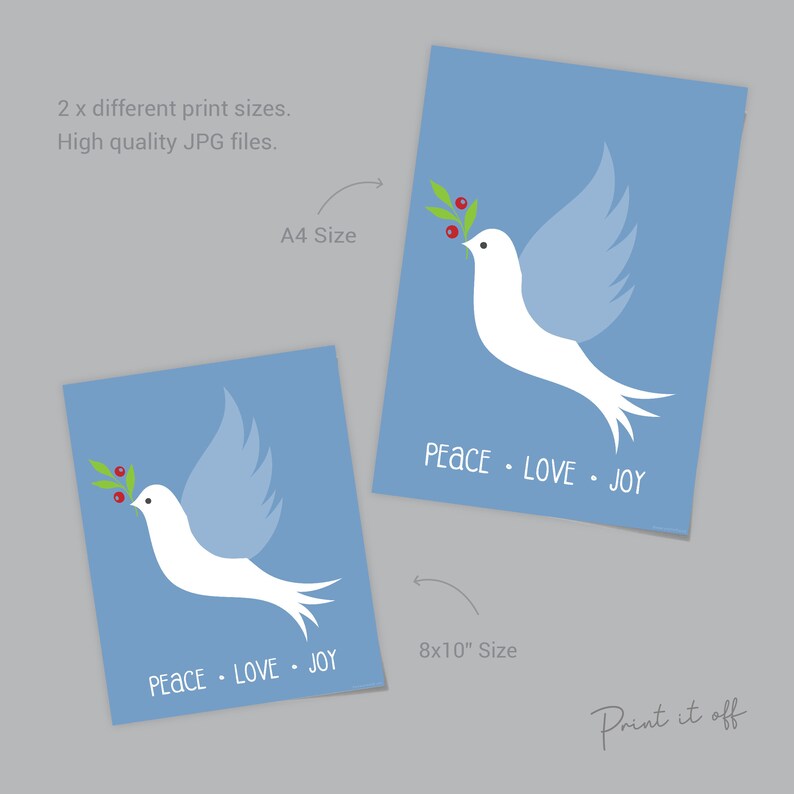 Peace Dove Bird Christmas Handprint Art Craft / Baby Toddler Kids Hand ...